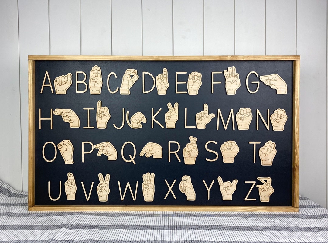 ASL Alphabet Sign | ASL Alphabet Sign | Special Education Sign | - Etsy