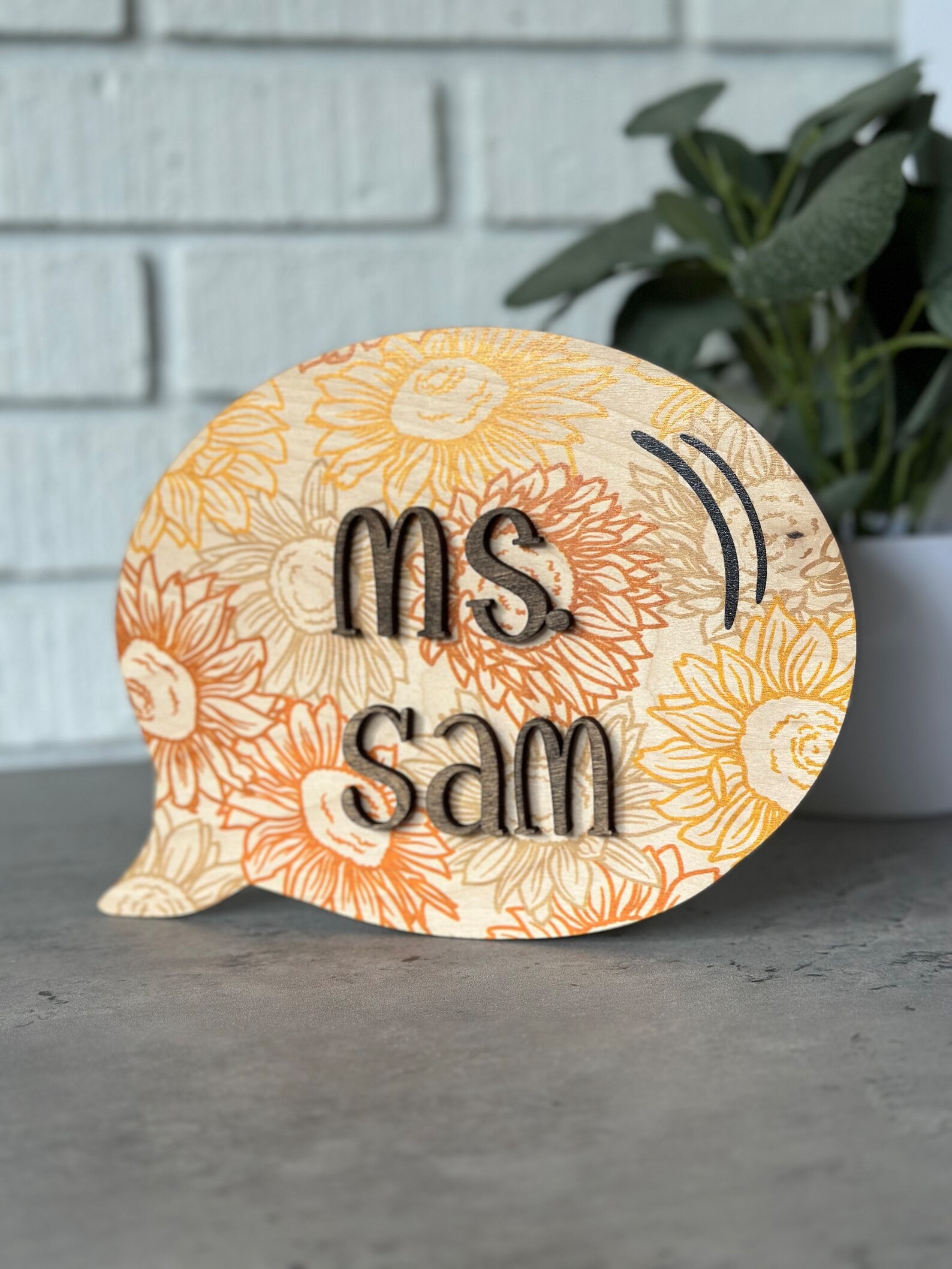 Speech Therapist Gift, SLP Desk Sign, Speech Therapist Graduation Gift ...