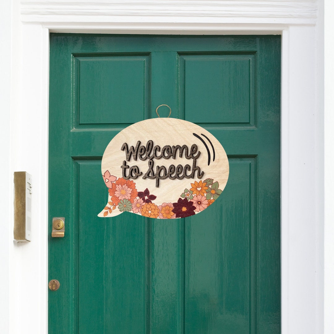 Speech Therapist Door Sign, SLP Door Sign, Speech Therapist Graduation ...