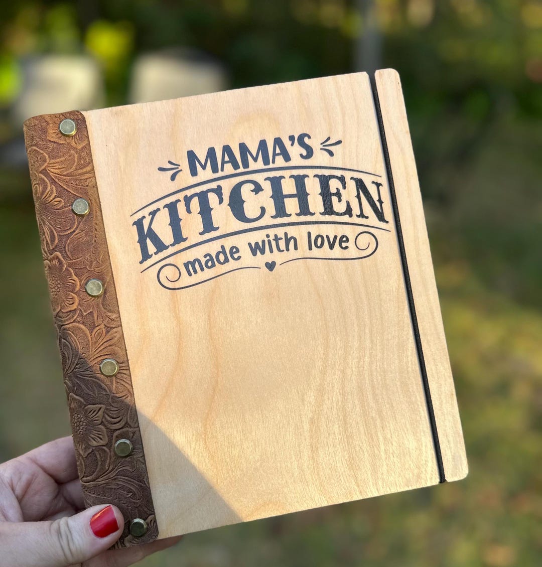 Personalized Wooden Recipe Book, Custom Cook Book, Family Recipes - Etsy