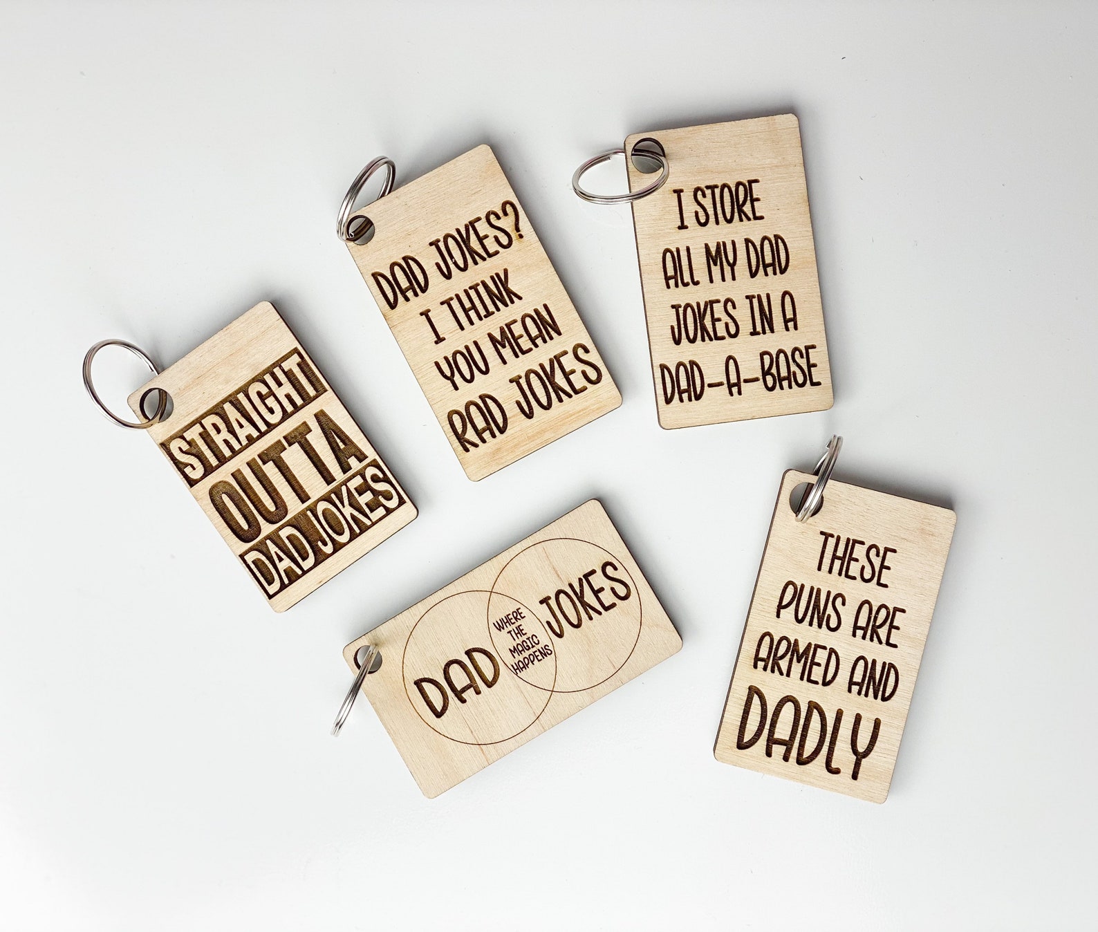 Dad Jokes Keychain Fathers Day Gift Dad Gift Funny Dad | Etsy