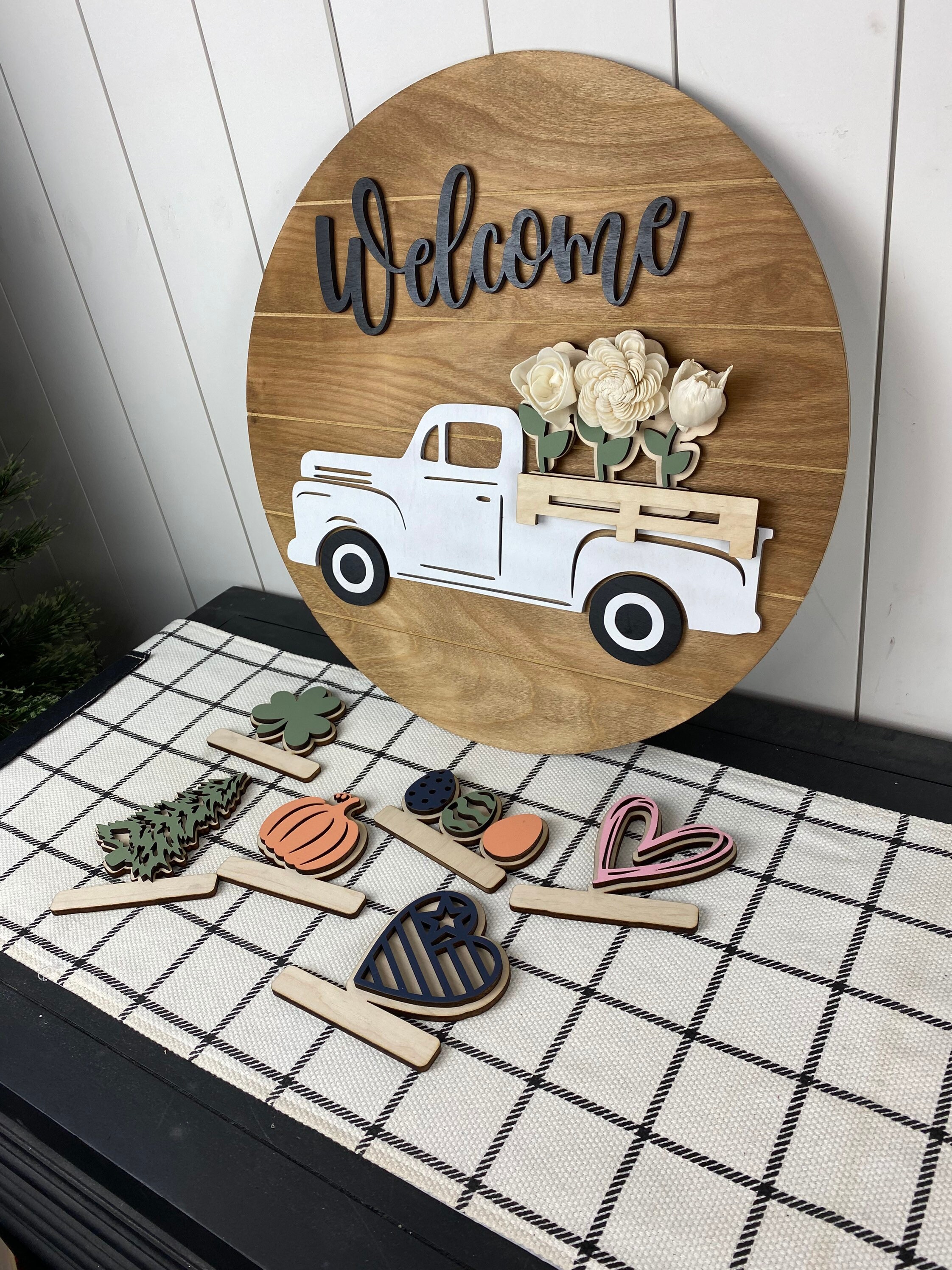 Interchangeable Welcome Sign Interchangeable Truck Sign | Etsy