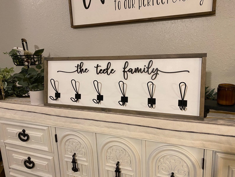 Family Name Coat Hook Entryway Hook With Name Welcome With - Etsy