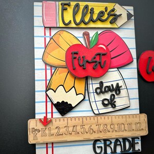 First Day of School Kids Photo Prop, Back to School Personalized Sign ...