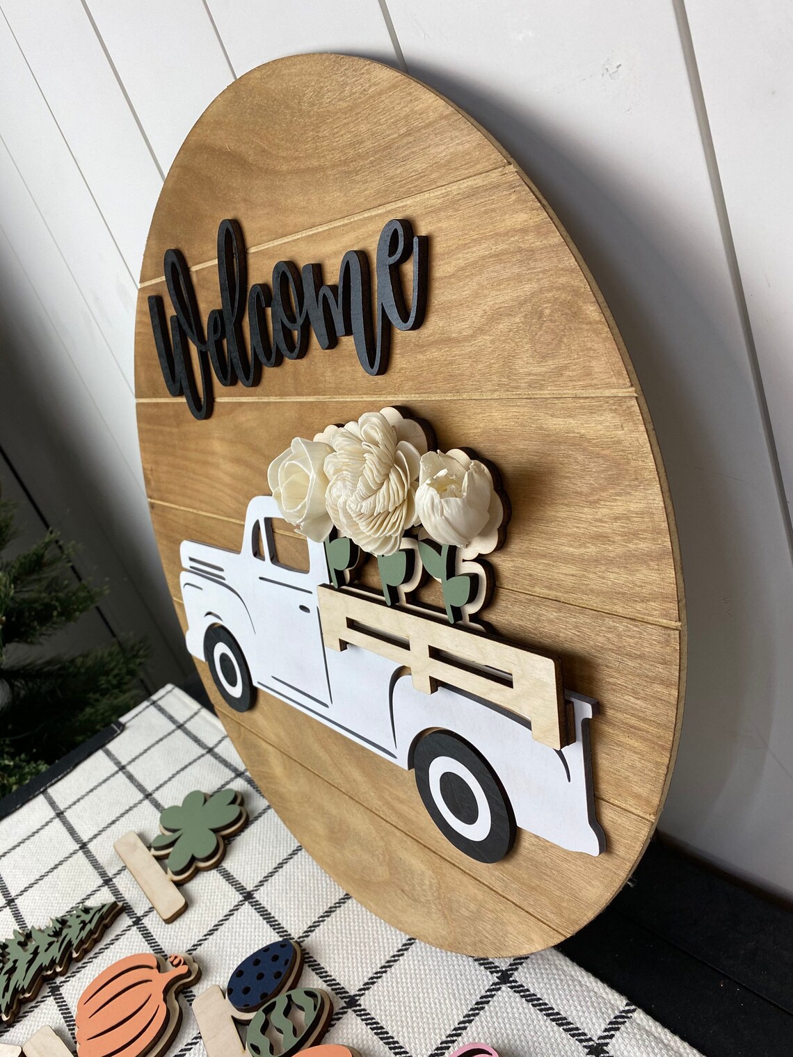 Interchangeable Welcome Sign Interchangeable Truck Sign | Etsy