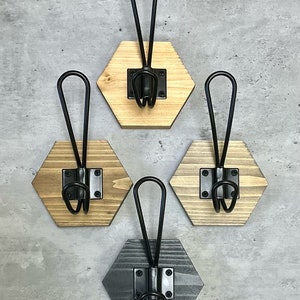 Hexagon Farmhouse Hook Hexagon Coat Hook Single Hook Farmhouse Decor ...