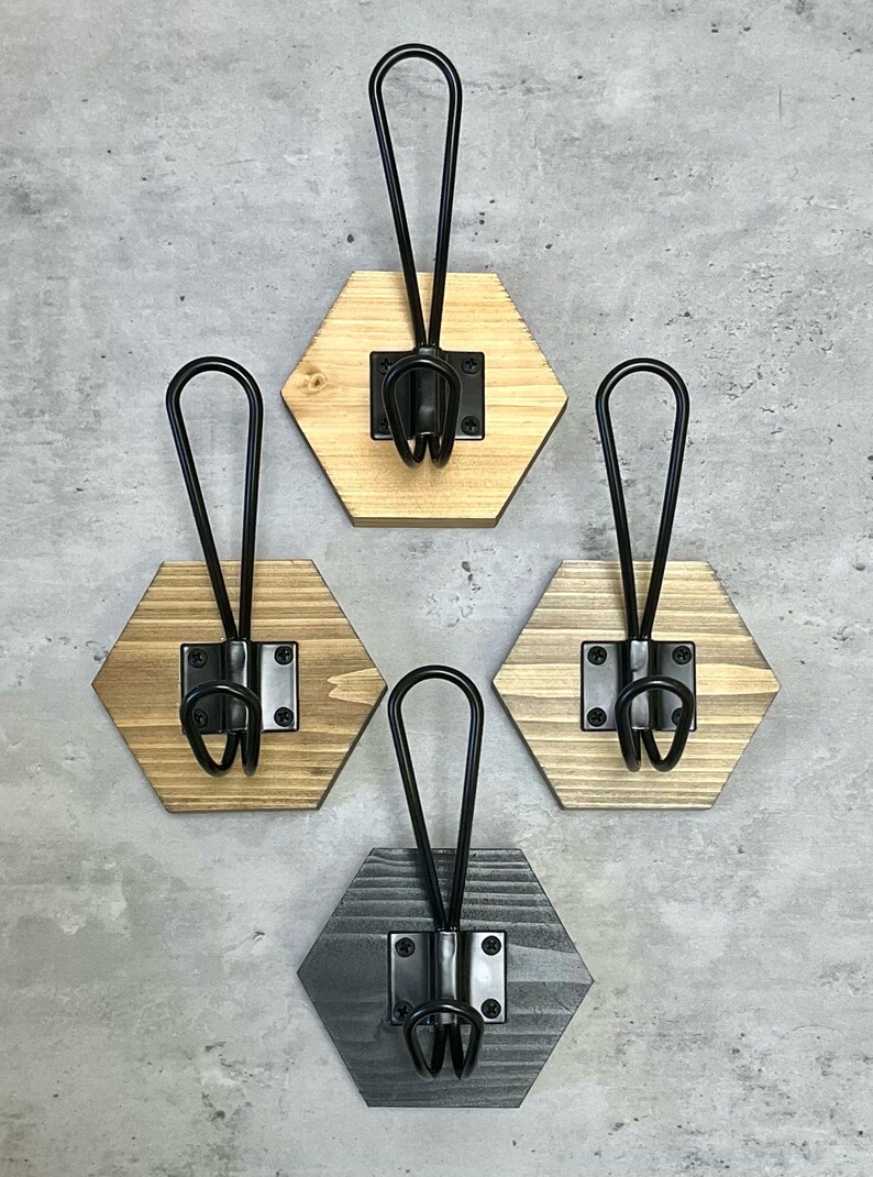 Hexagon Farmhouse Hook Hexagon Coat Hook Single Hook - Etsy