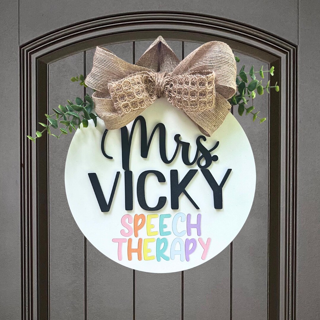 Custom Speech Therapy Room Sign, New SLP Office Decor, Gifts for Speech ...