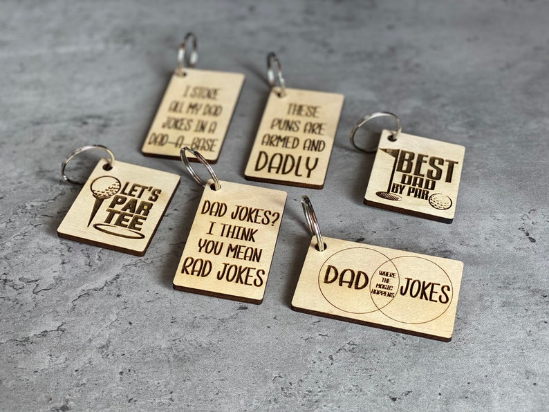 Dad Jokes Keychain Fathers Day Gift Dad Gift Funny Dad - Etsy