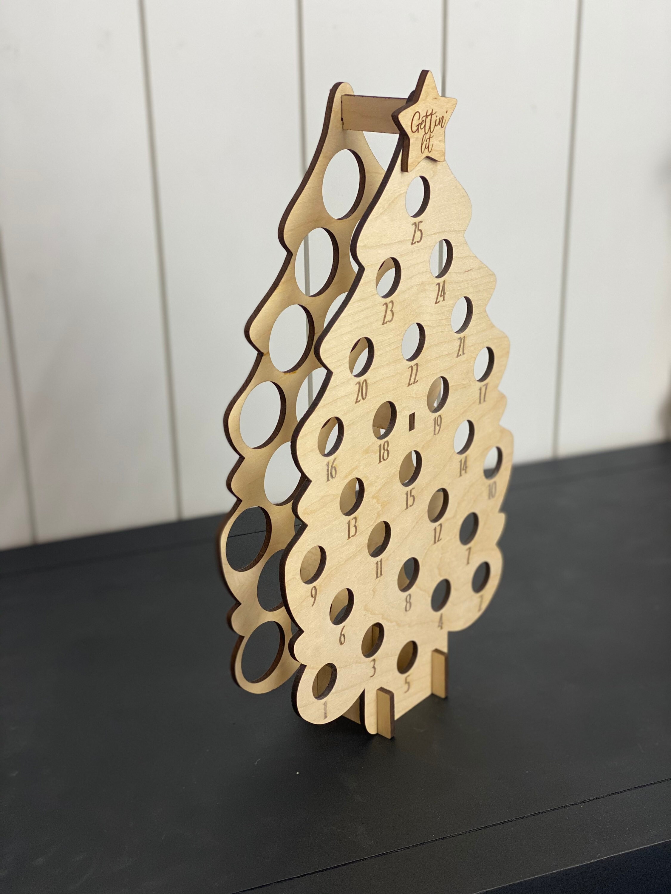 Adult Advent Tree Advent Christmas Decor Wine Calendar - Etsy
