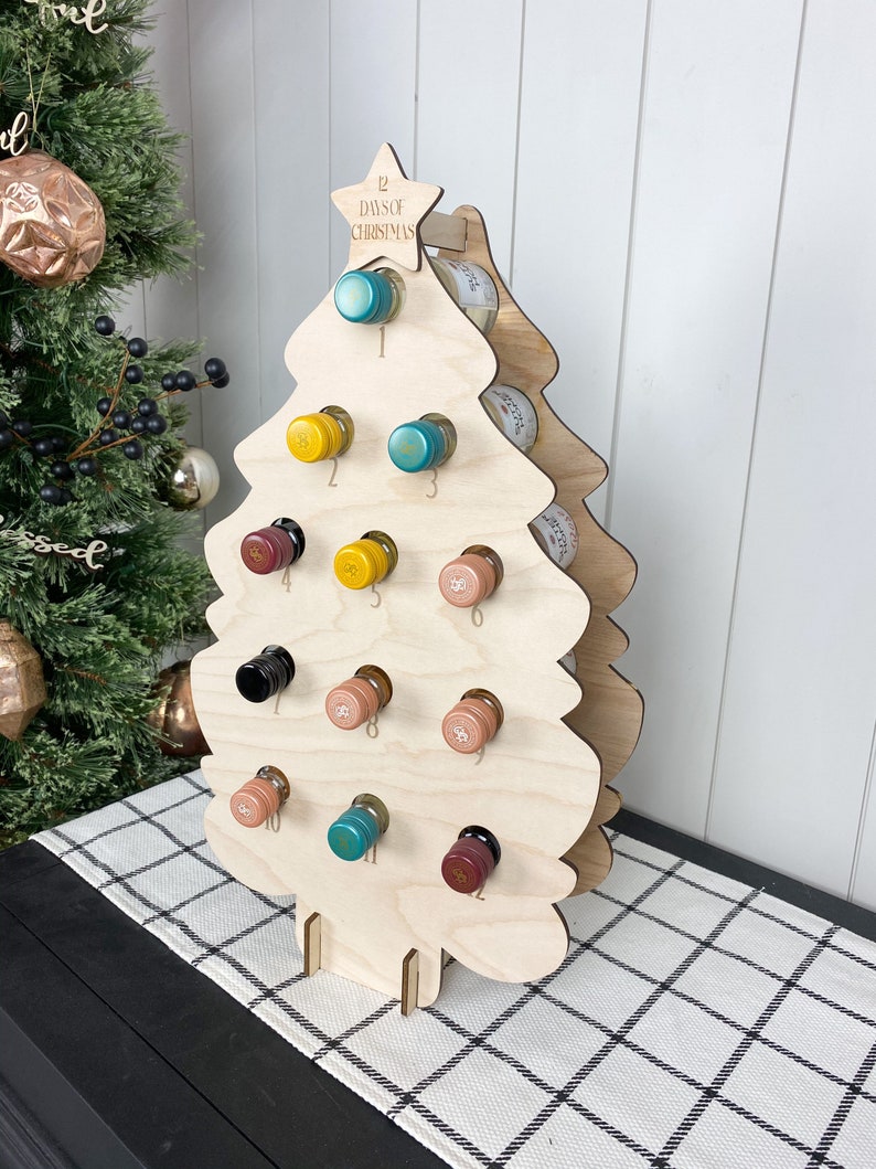 Adult Advent Tree Advent Christmas Decor Wine Calendar - Etsy