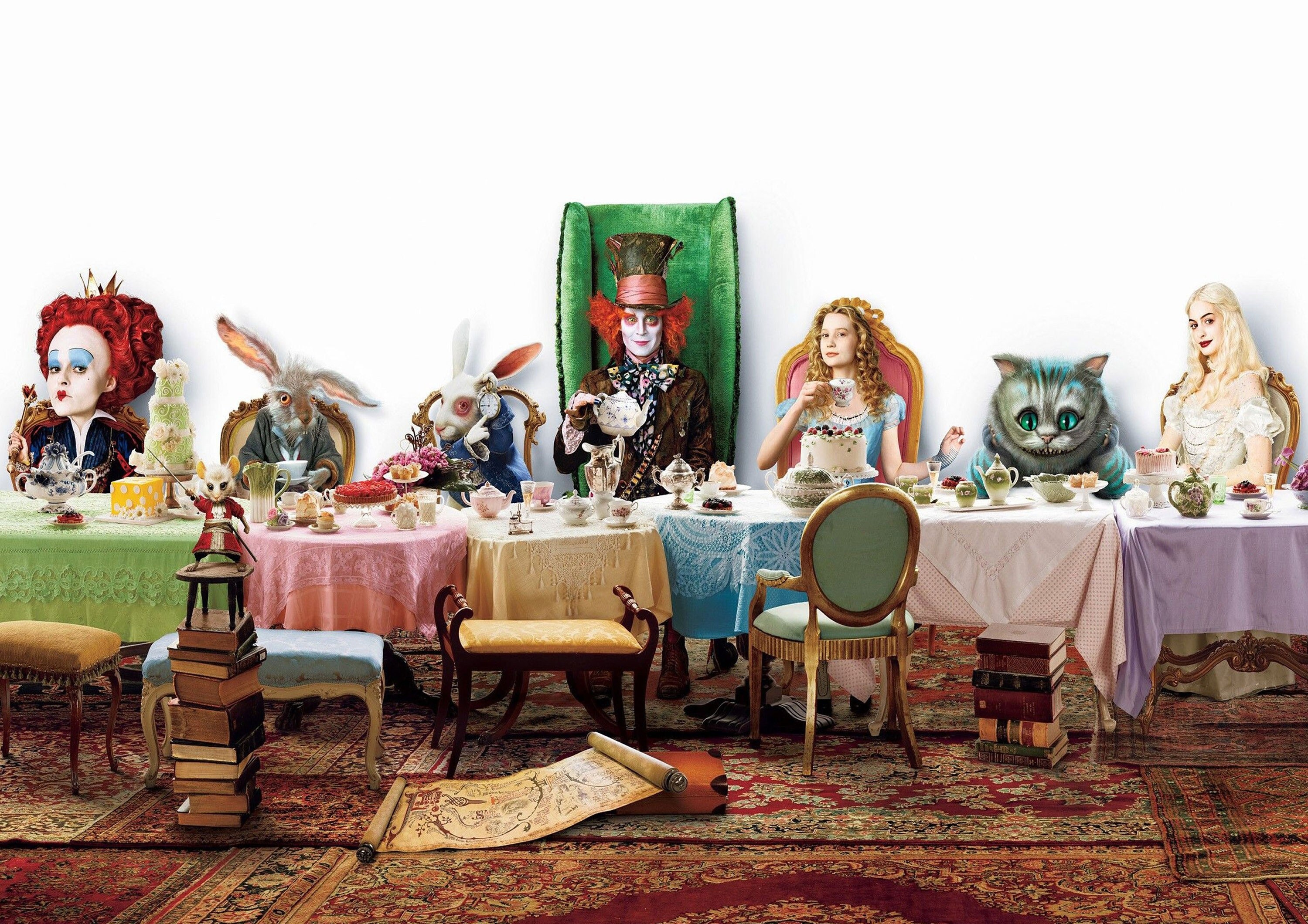 Tim Burton Alice In Wonderland Mad Hatter Tea Party