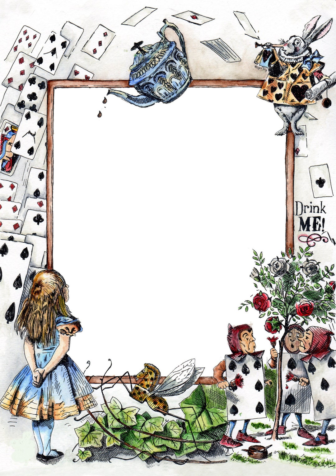 Alice in Wonderland A4 Instant Download Printable Poster Template ...