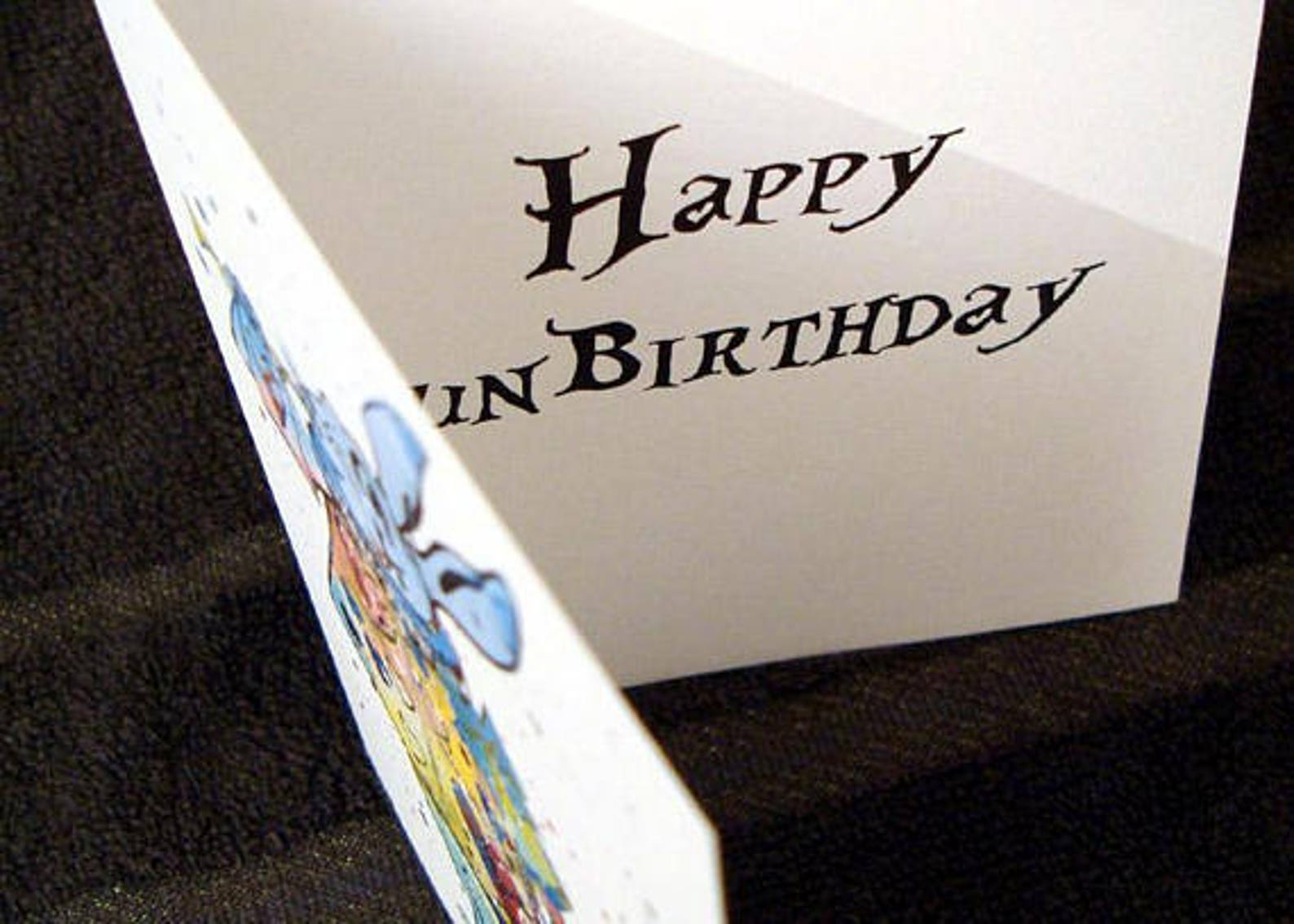 Happy Unbirthday Card - Alice in Wonderland Rabbit - Black and White - Etsy