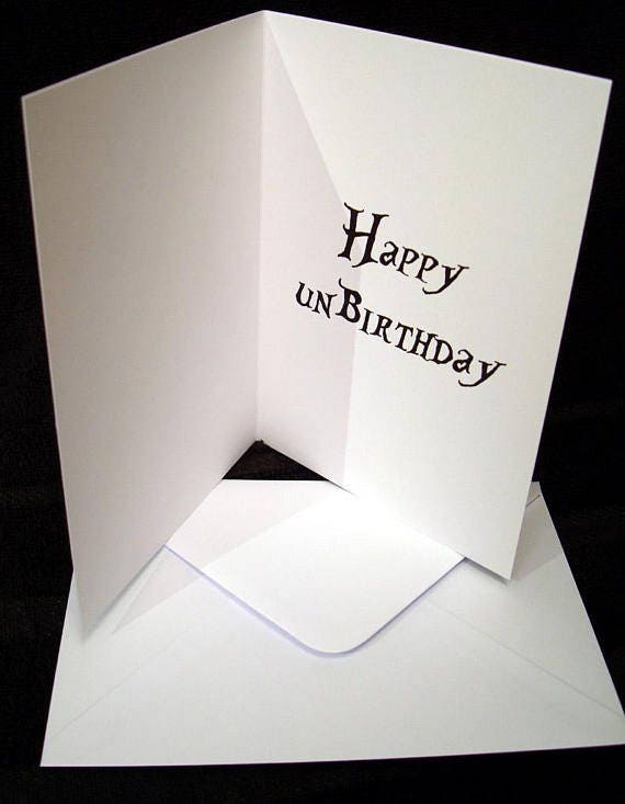 Happy Un-birthday Card Queen of Hearts Valentine Greeting Birthday Card ...