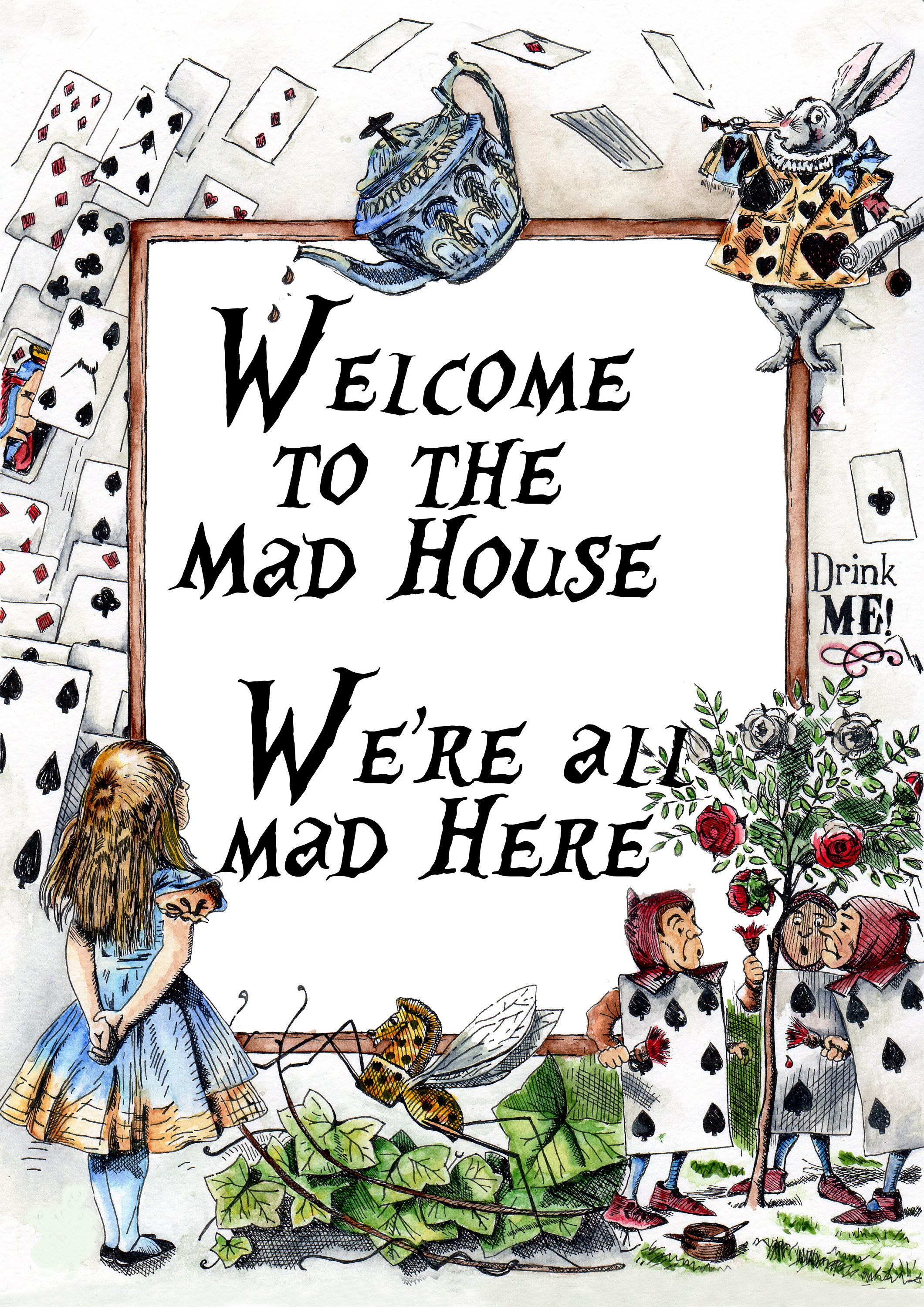 Fridge Magnet 'welcome to the Mad House We're All | Etsy