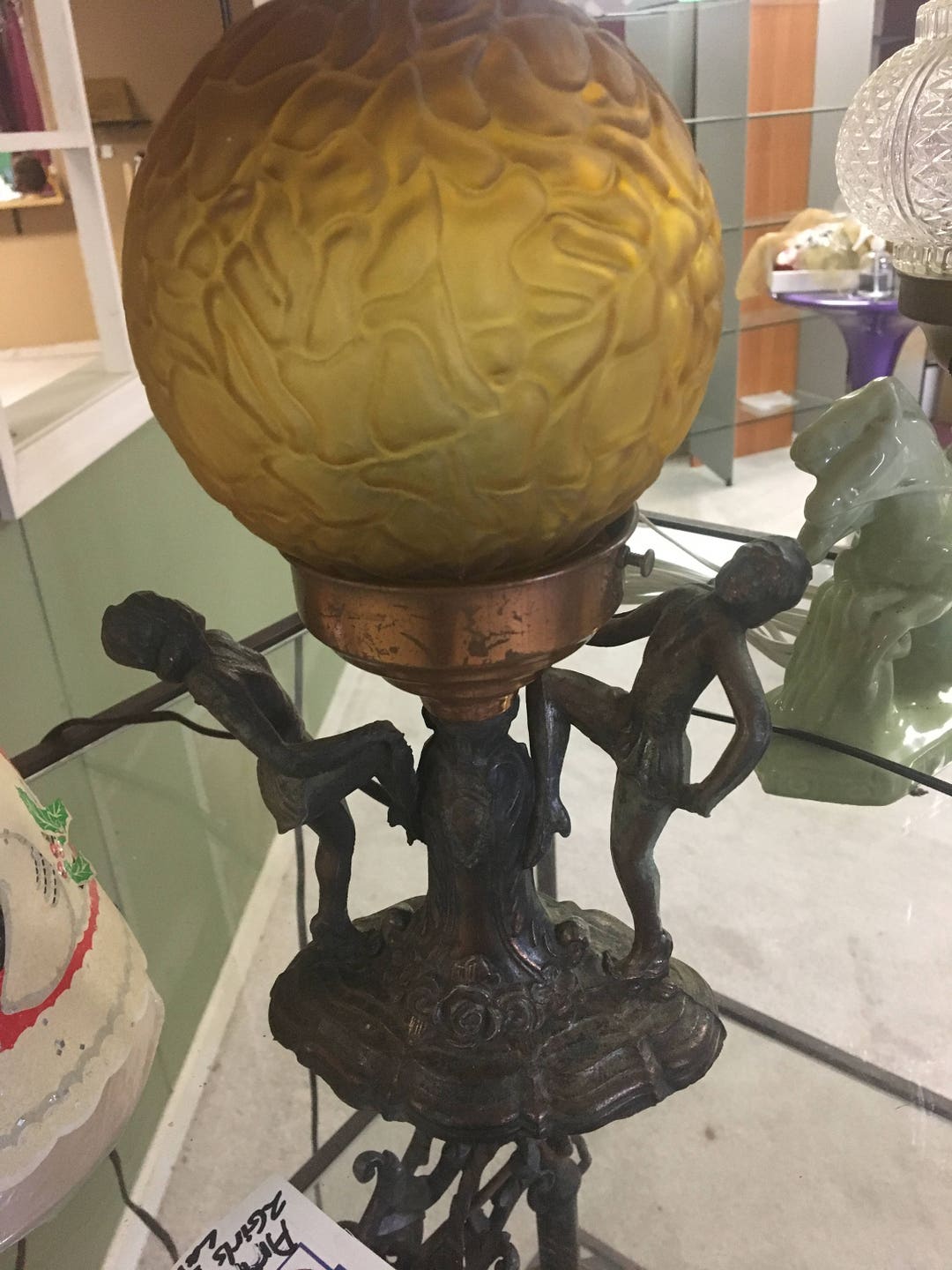 1930's Rare Vintage Art Deco Flapper Girls Dancing Table Lamp - Etsy