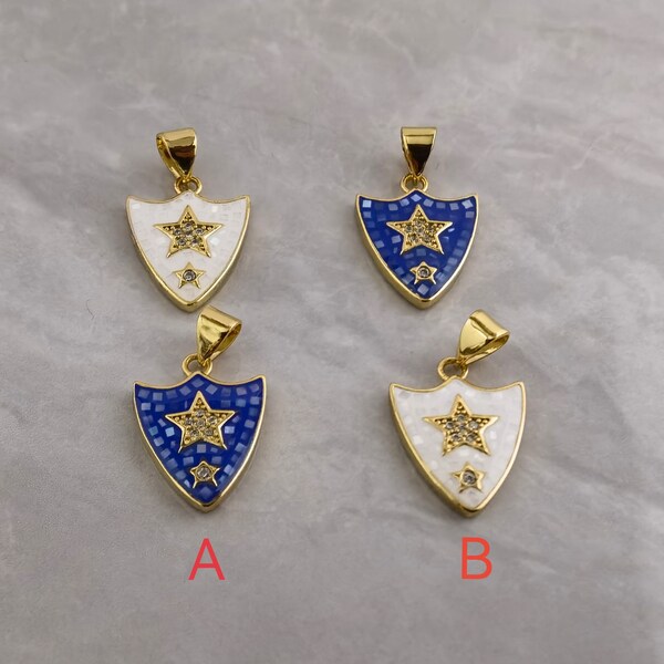 Shield Pendant - Etsy