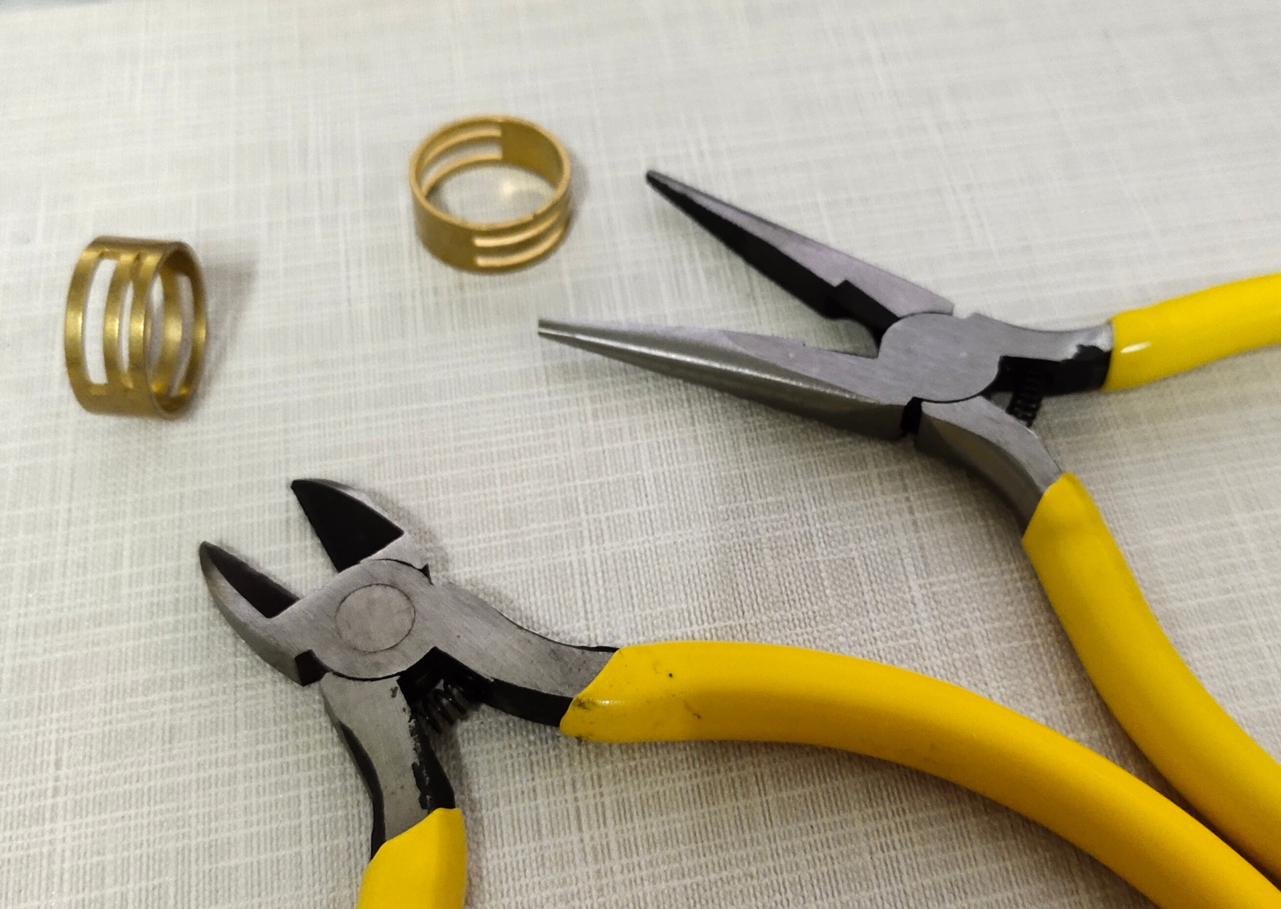 Set of 2 Slim Pliers With 2 Brass Jump Ring Opener jewelry | Etsy