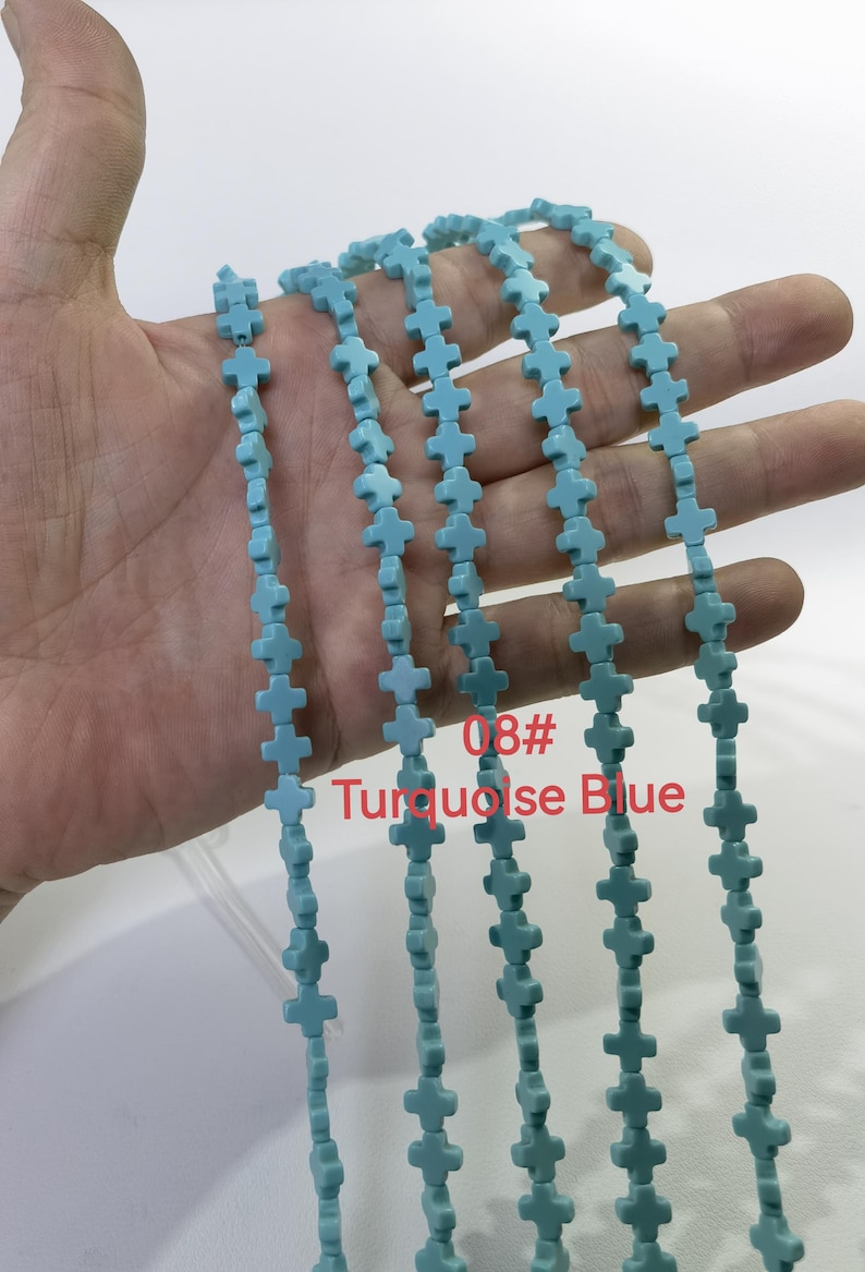 Multicolored Cross Beads ,resin and Coral Powder Pressed Cross Jewelry ...