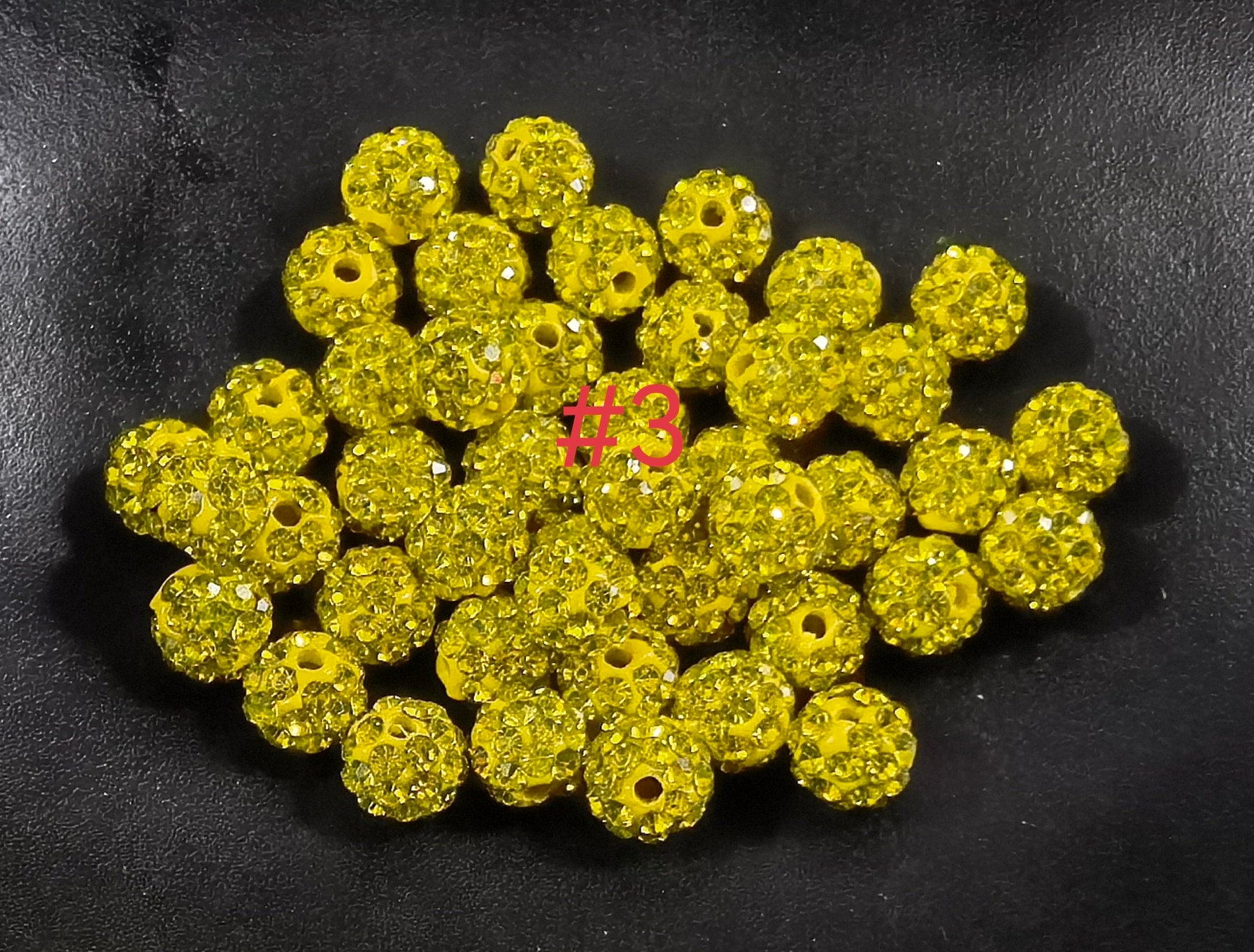4mm 6mm Crystal Disco Ball Beads ,micro Pave Crystal, 6 Rows Rhinestone ...