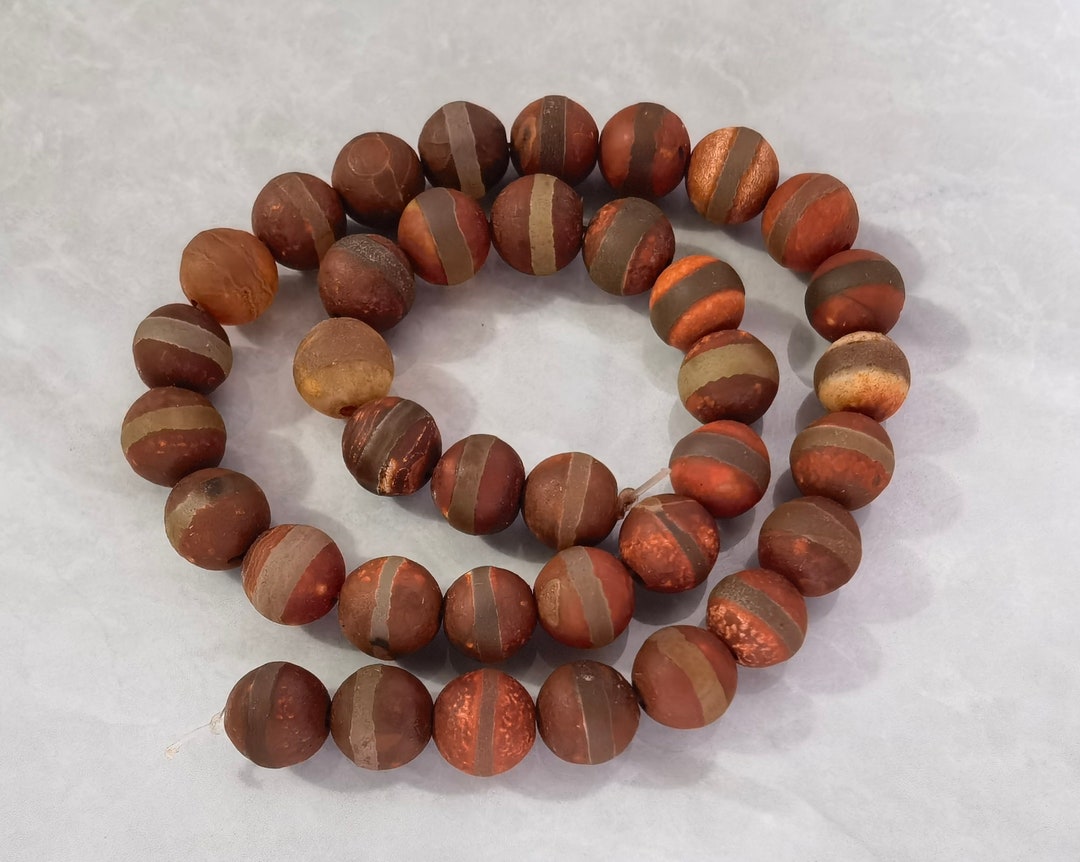 1 Full Strand 8mm 10mm Tibetan Dzi Beads tibetan Agate Beads - Etsy