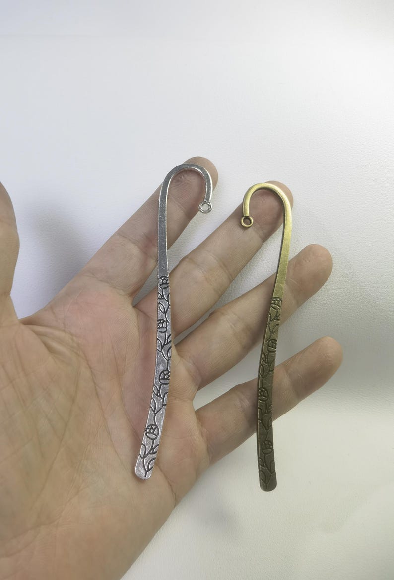 20x114mm Silver Pretty Pattern Carved Metal Bookmark , Antique Silver ...