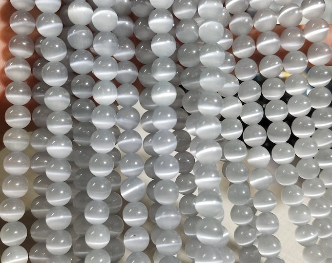 1 Full Strand Black Cat's Eye Round Beads ,cat Eye Beads ,6mm 8mm 10mm ...