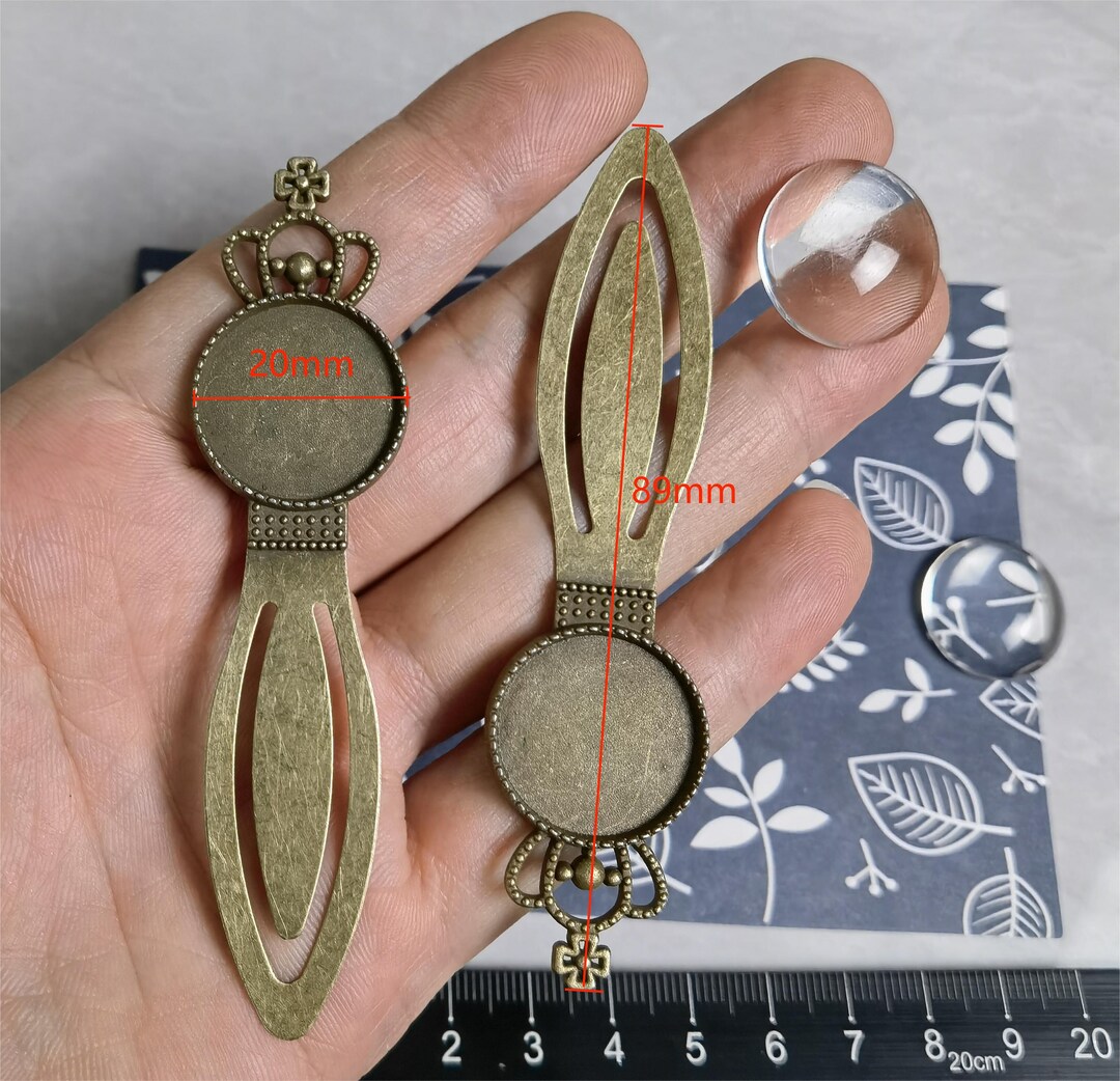 Crown Bookmark Tray ,bronze Bookmark Kits ,brass Settings With Matching ...