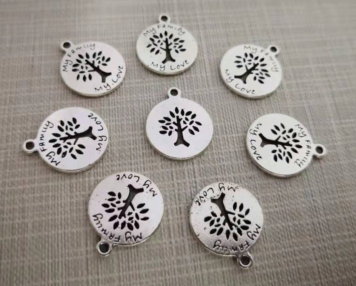 50pcs Tree of Life Charms Life Tree Charms 14x17mm Antique | Etsy