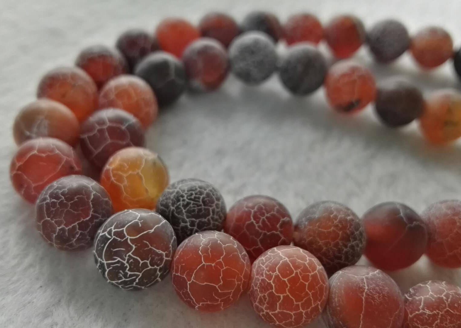 1 Full Strand 8mm 10mm Matte Agate Beads Frosted Agate Beads | Etsy