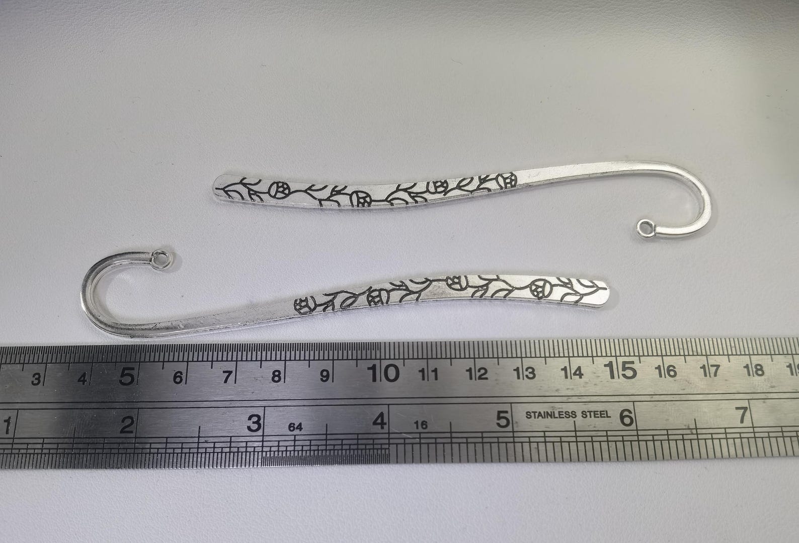 20x114mm Silver Pretty Pattern Carved Metal Bookmark , Antique Silver ...