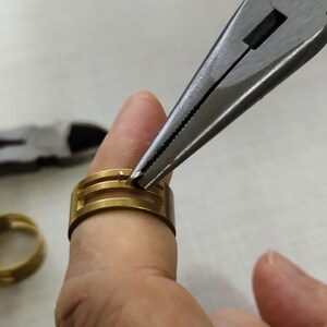 Set of 2 Slim Pliers With 2 Brass Jump Ring Opener ,jewelry Making Hand ...