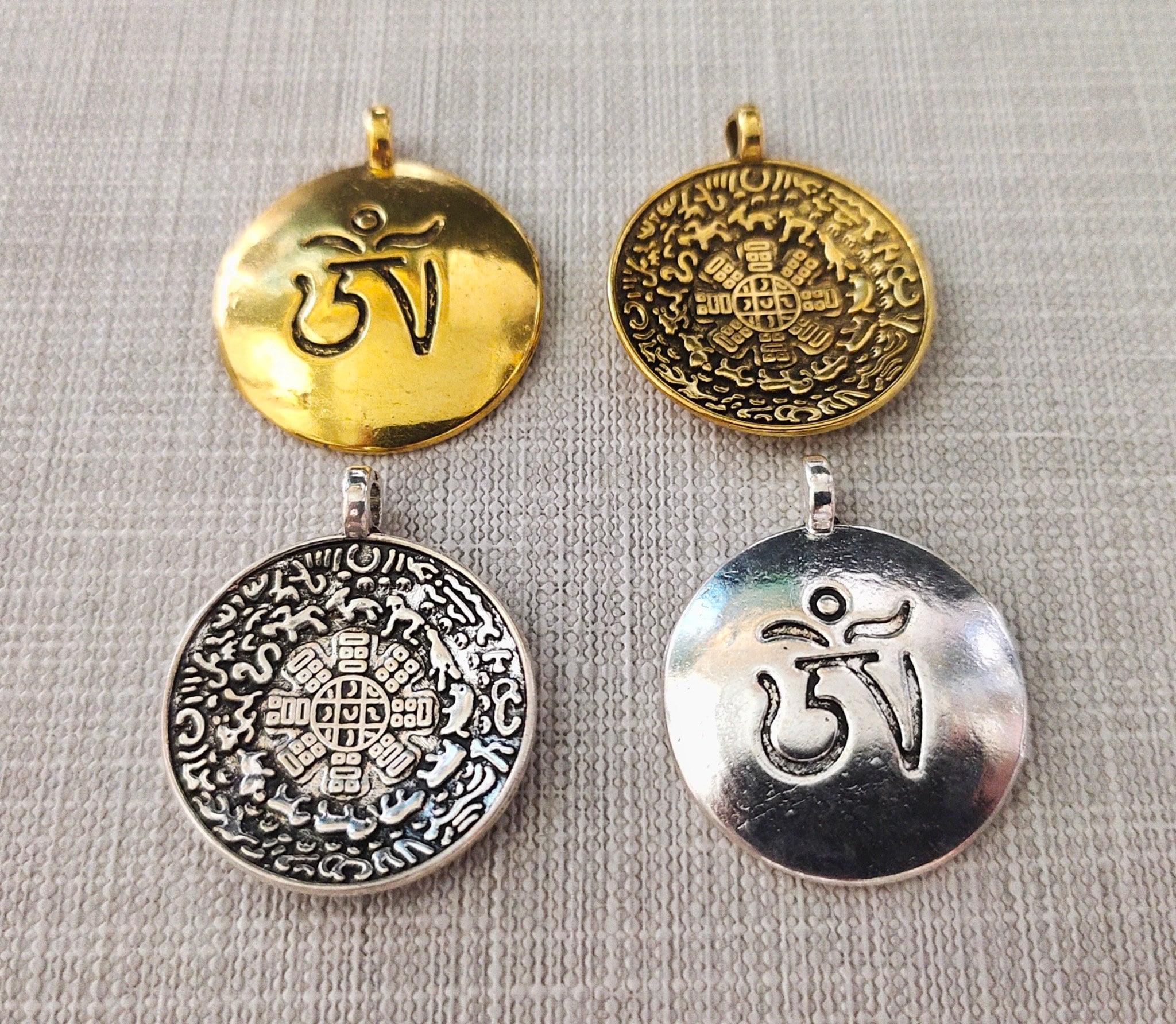15pcs OM Mani Padme Hum Charm 22mm Ohm Charms Pendant six - Etsy UK