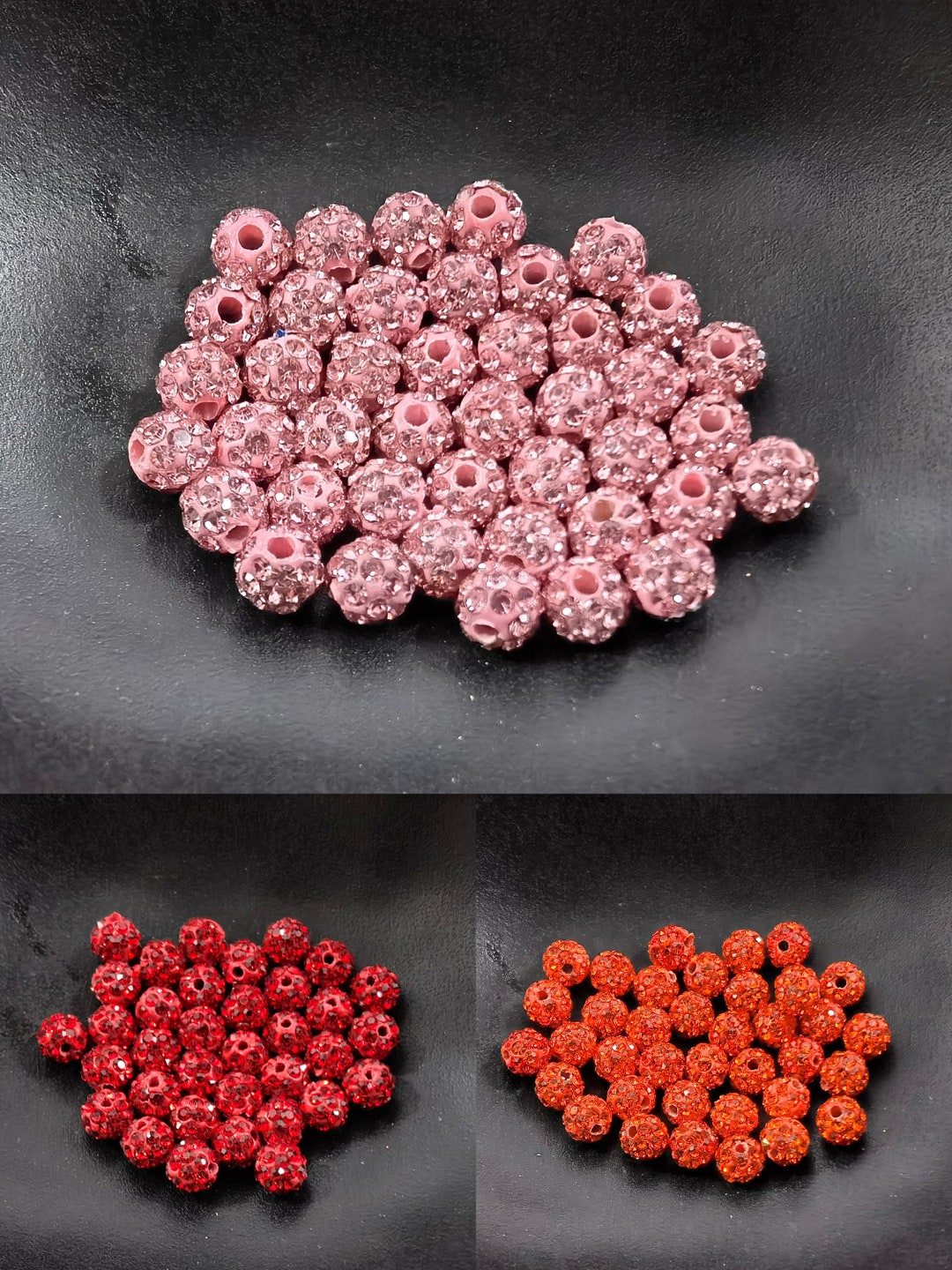 4mm 6mm Crystal Disco Ball Beads ,micro Pave Crystal,rhinestone Disco ...