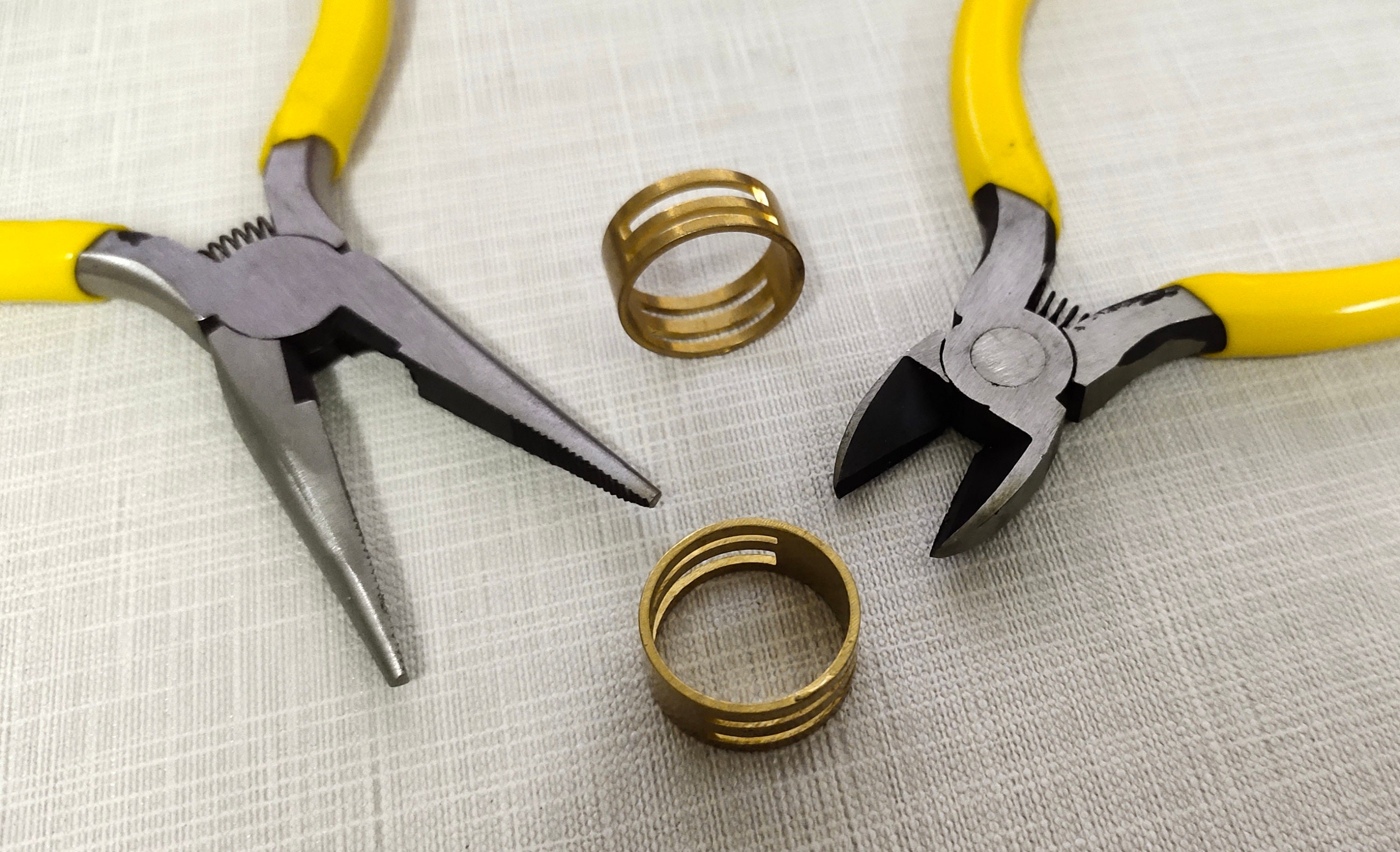 Set of 2 Slim Pliers With 2 Brass Jump Ring Opener jewelry | Etsy