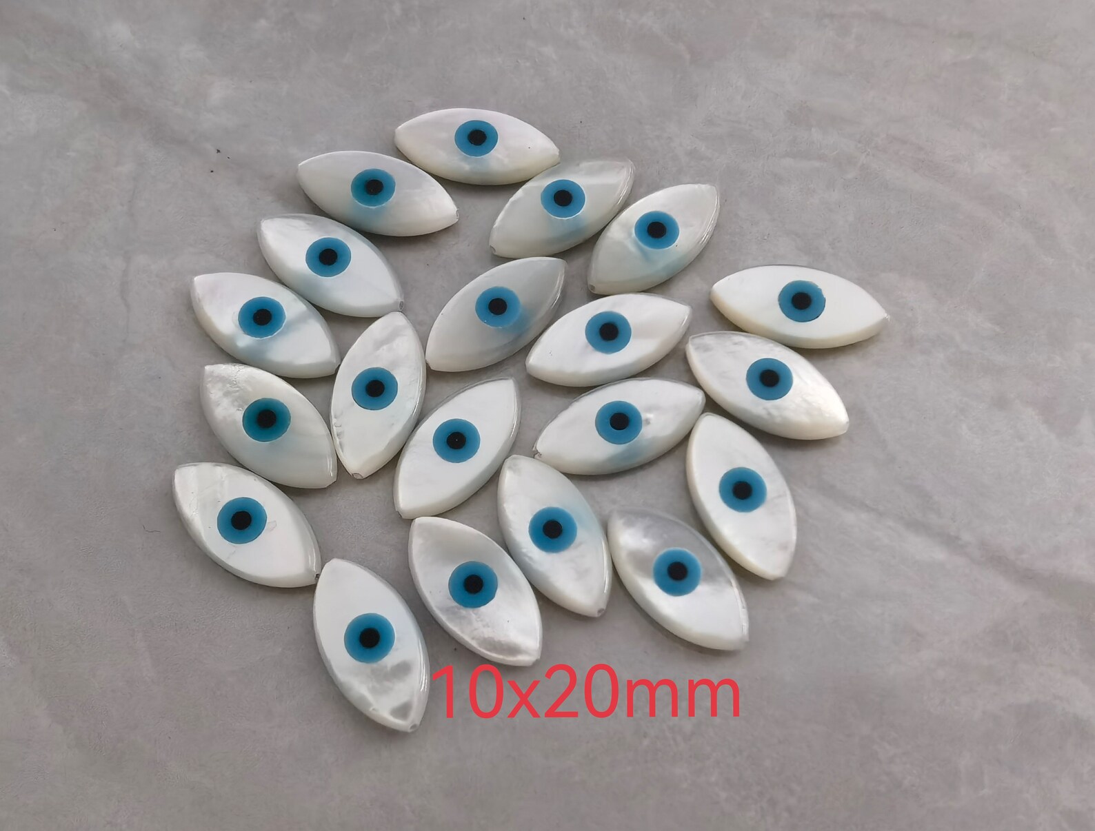 Mother of Pearl Evil Eye Beads ,horse Eye Shell Cabochon Beads ...