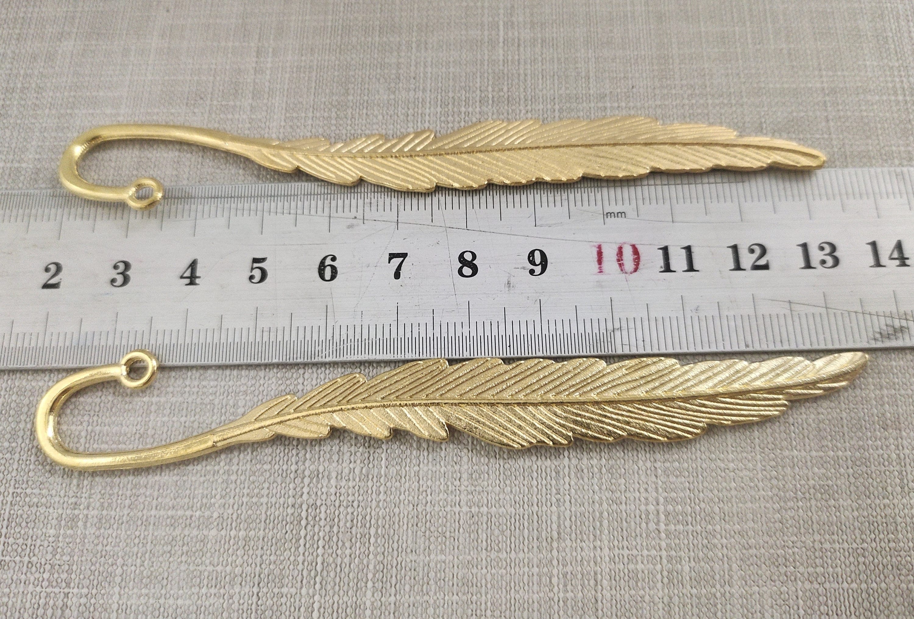 10 Pcs Feather Bookmarks ,16x113mm Metal Bookmark ,graduate Gift ...