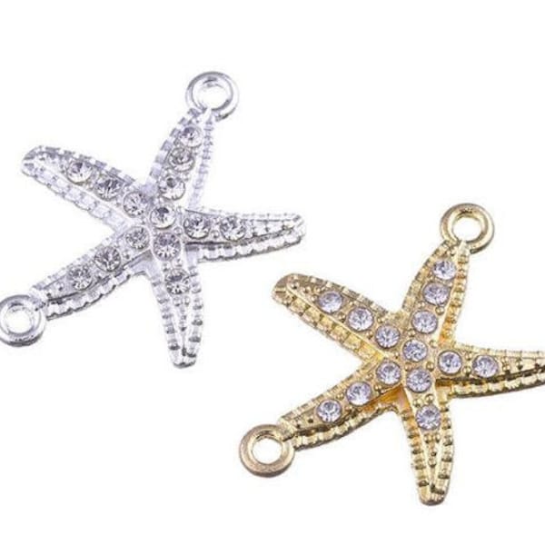 Rhinestone Starfish - Etsy