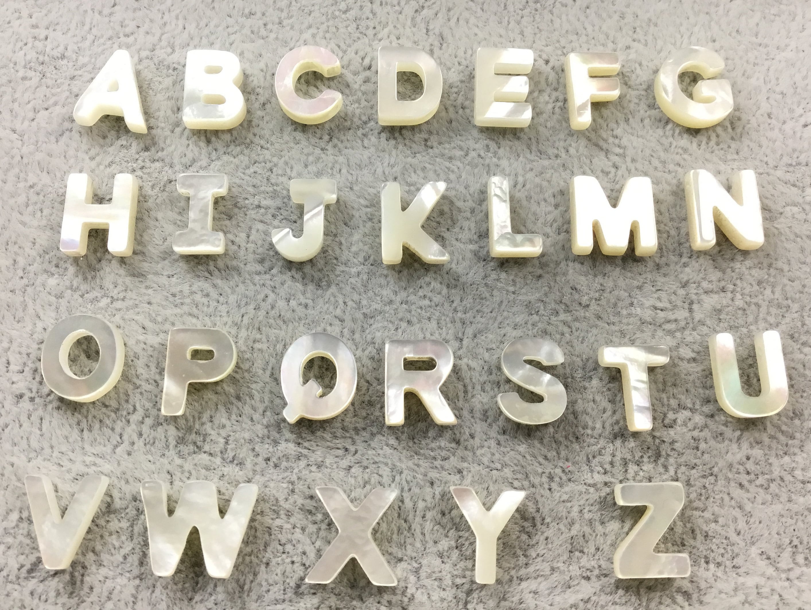 Mother of Pearl Alphabet Beads A Z Letter Letter Mop Shell | Etsy