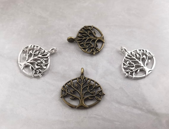 30pcs Double Sided Tree of Life Charms 27x27mm Tree of Life | Etsy