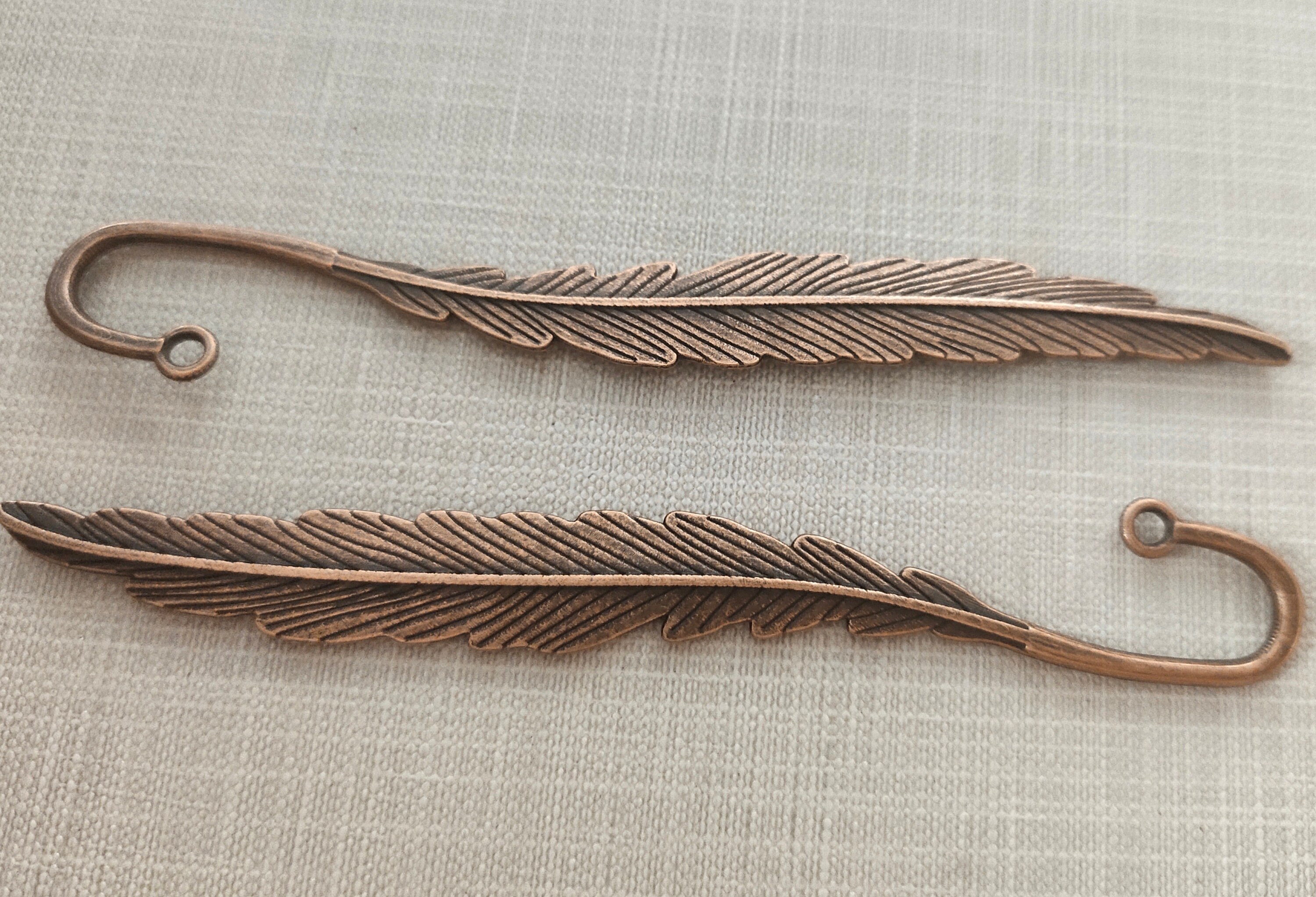 10 Pcs Feather Bookmarks ,16x113mm Metal Bookmark ,graduate Gift ...