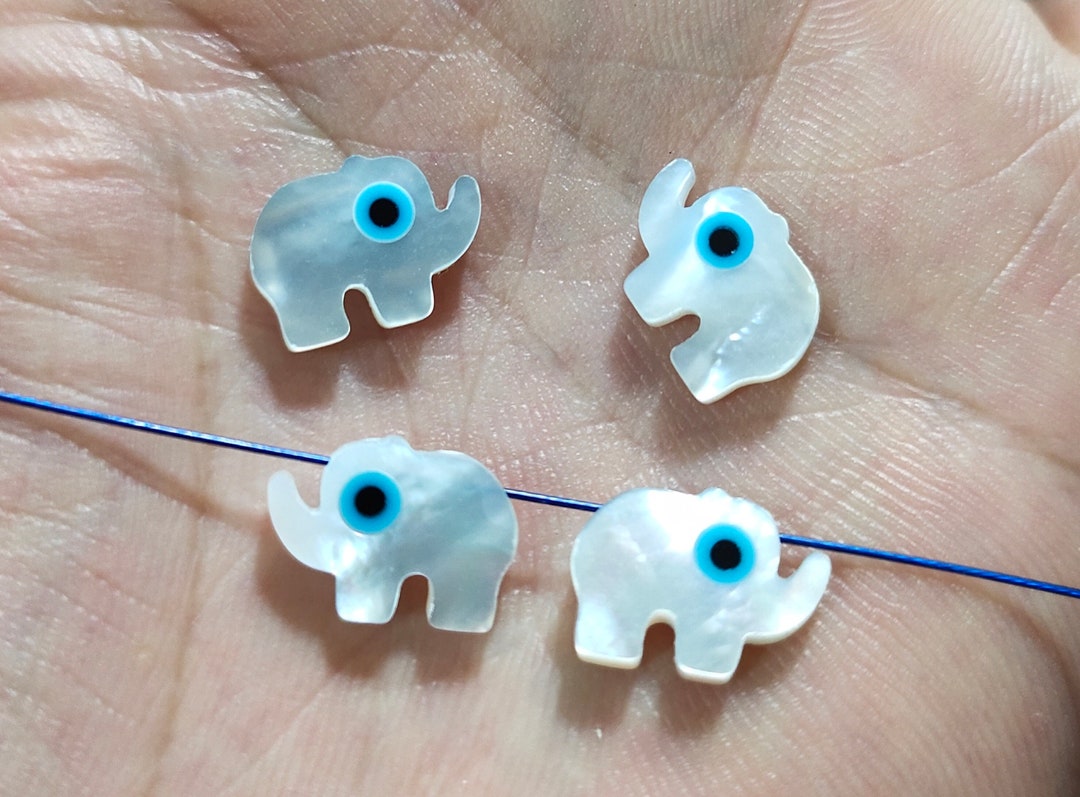 5 30pcs Mother of Pearl Elephant Beadslucky Elephant Beads - Etsy