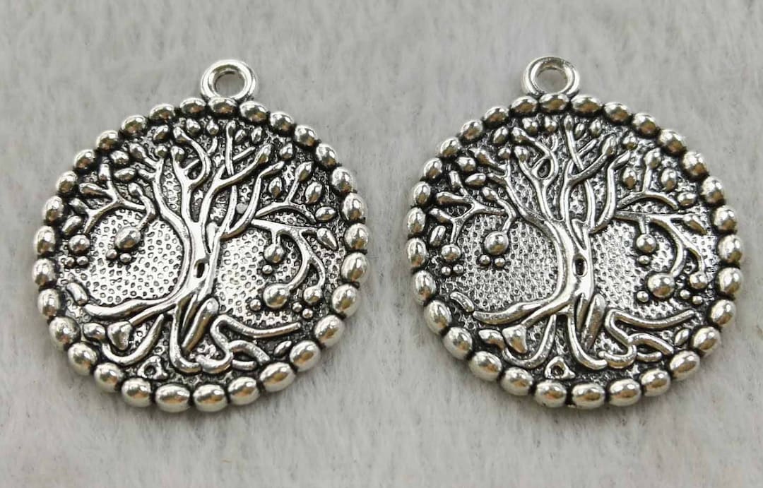 20pcs Antique Silver Tree of Life Pendant , Tree of Life Charm ...