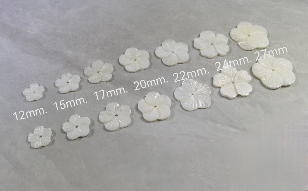 Freshwater Shell Flower Shape Beads ,carved Shell Flower Beads ,natural ...