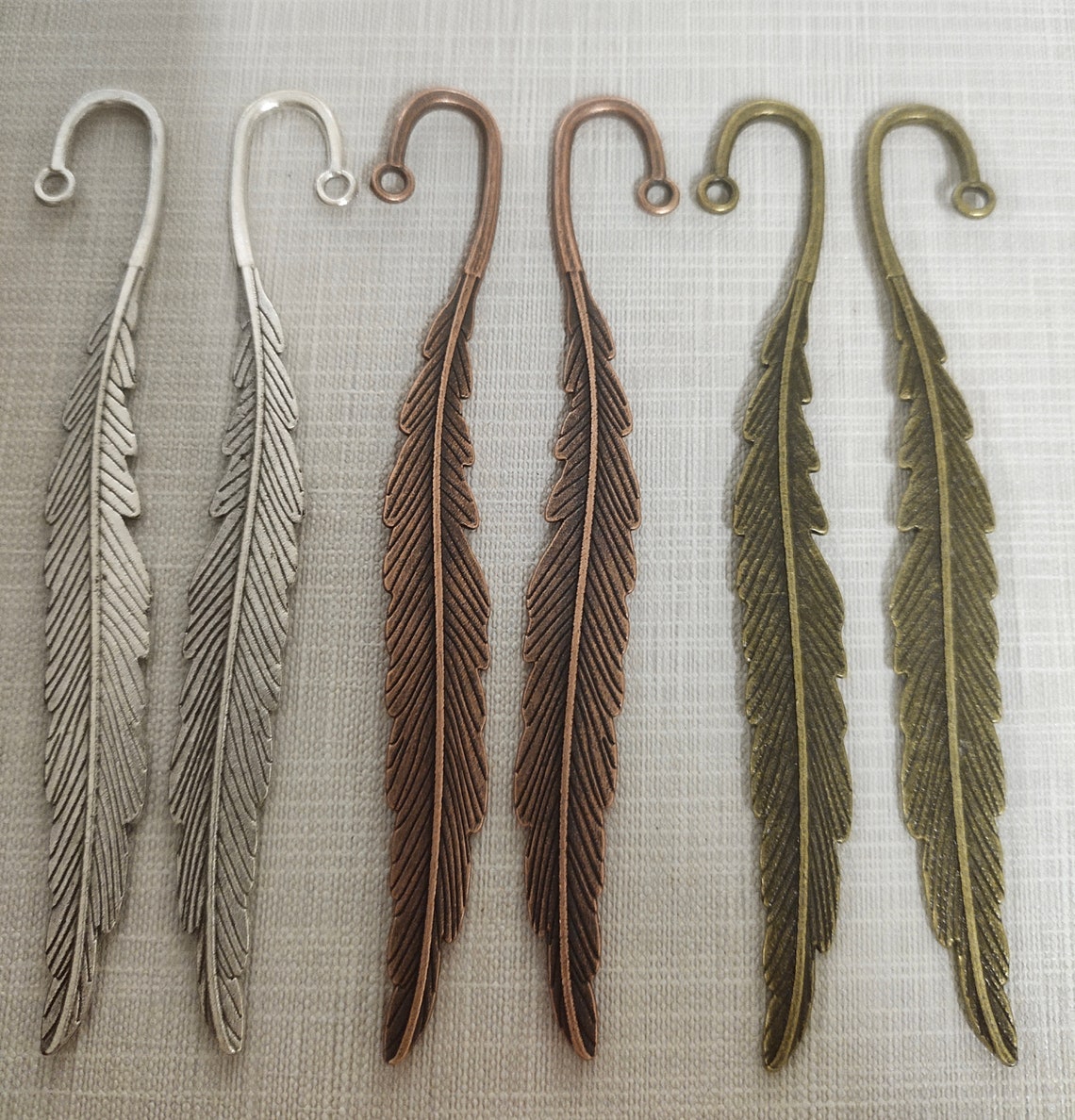 10 Pcs Feather Bookmarks ,16x113mm Metal Bookmark ,graduate Gift ...