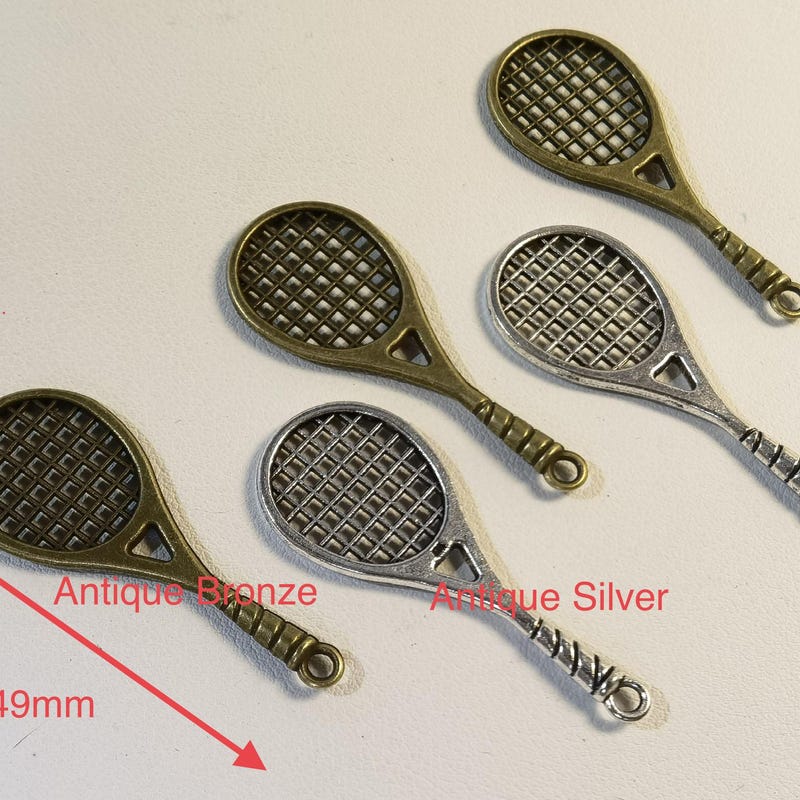 Tennis Racket Charms - Etsy