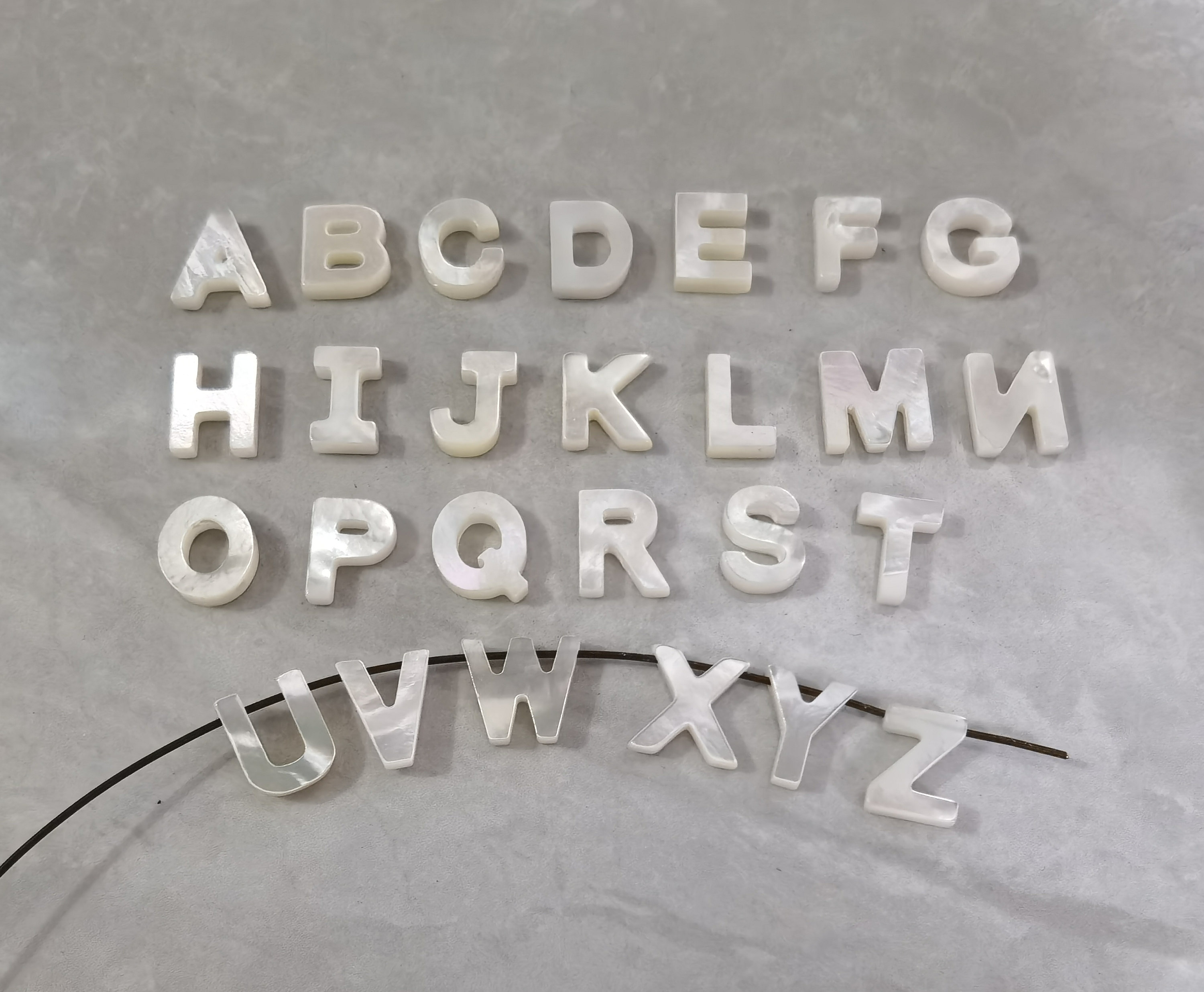 Mother of Pearl Alphabet Beads A Z Letter Letter Mop Shell - Etsy