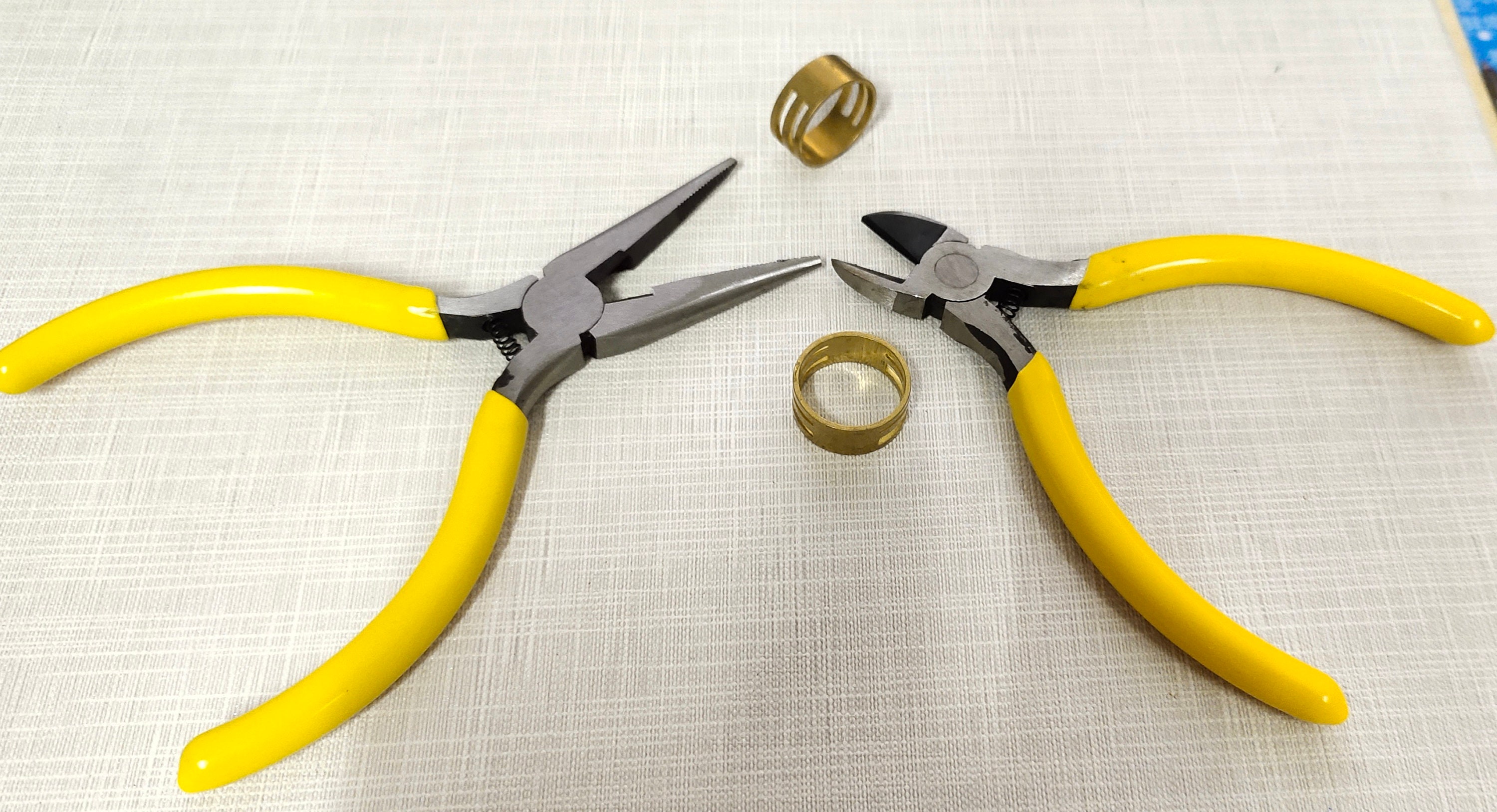 Set of 2 Slim Pliers With 2 Brass Jump Ring Opener jewelry | Etsy