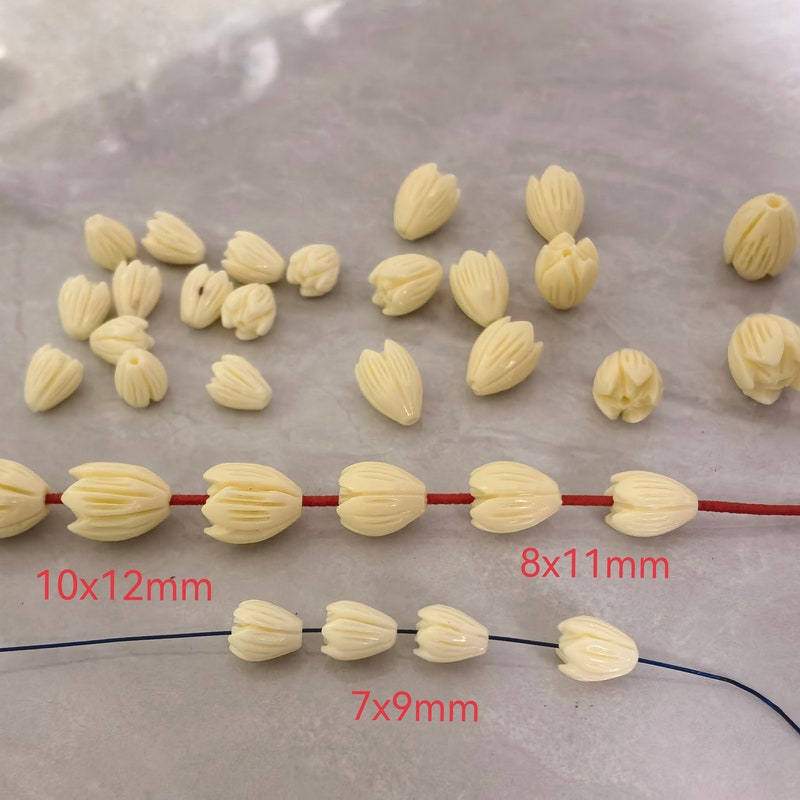 Carved Pikake Beads - Etsy